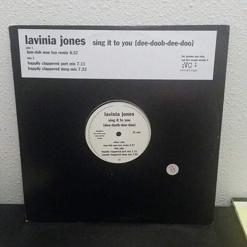 lavinia Jones " sing it to you (dee-doob-dee-doo) 12" single vinyl, vg ...