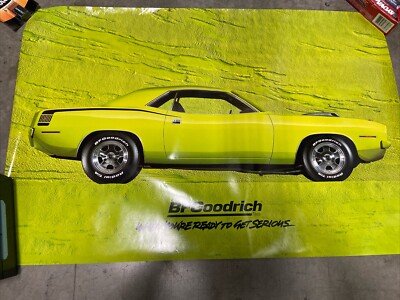 ORIGINAL 1994 BF GOODRICH POSTER Litho 36” X 24” Green Charger | eBay