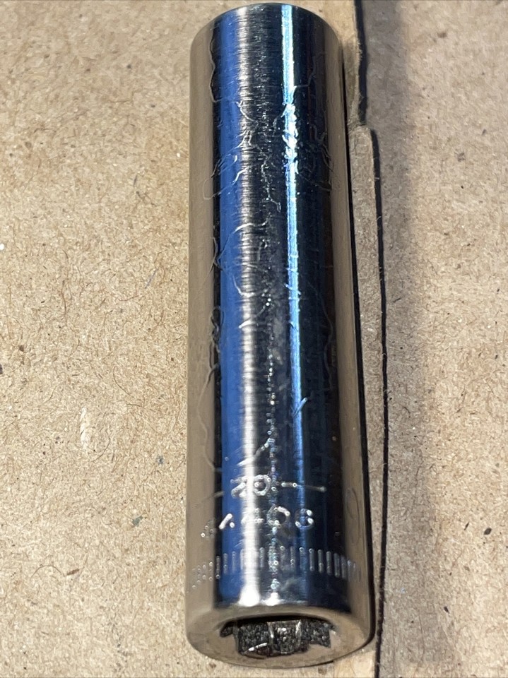 Vintage Craftsman 1/4" Drive 9MM 6 Point Deep Socket Inverted G2 Model ...