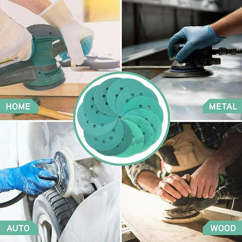 5in Sanding Discs 400-2000 Grit Wet Dry Sandpaper Hook Loop Orbital ...