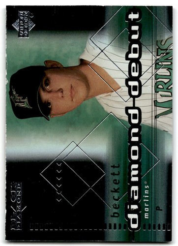2000 Upper Deck Black Diamond Josh Beckett Rookie Florida Marlins #104 ...