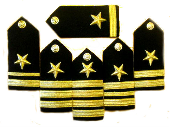 AUTHENTIC US NAVY LINE OFFICERS HARD SHOULDER BOARDS RANKS Hi QUALITY ...