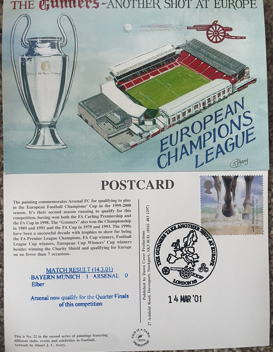 Bayern Munich v Arsenal 2001 Champions League First Day ‘Cover ...