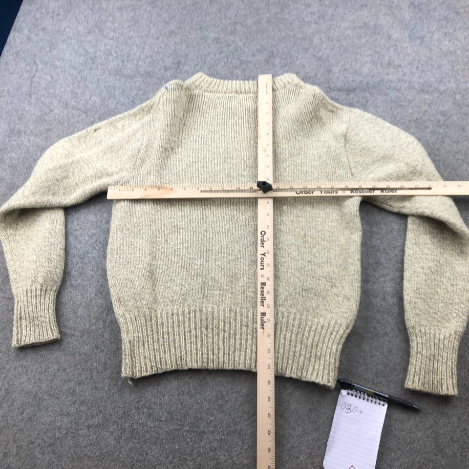 Vintage Britches Of Georgetown Sweater Mens Medium Beige Knit Wool 70s ...