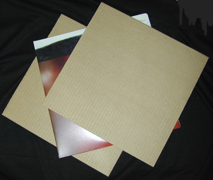 (50) Cardboard 12" Vinyl Record LP Shipping Pads Squares Inserts 12-7/ ...