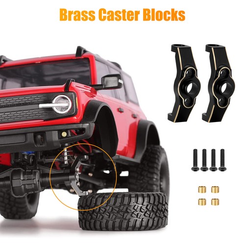 7in1 for 1/18 Traxxas TRX4M RC Car Brass Steering Link Caster Blocks ...