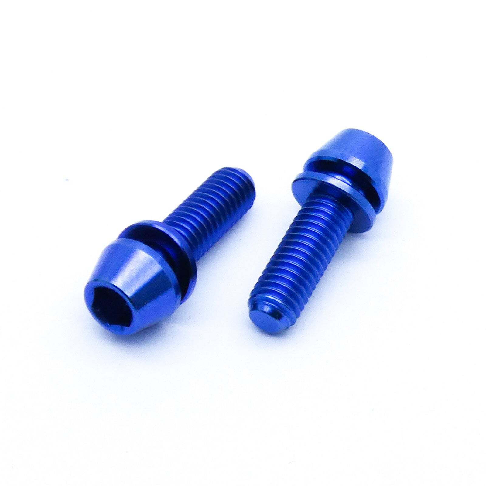 5pcs M5x16mm Titanium Cone Socket Head Hex Screw TC4 Alloy (Anodized ...