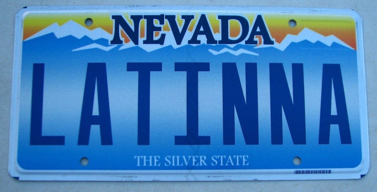 Nevada State License Plate