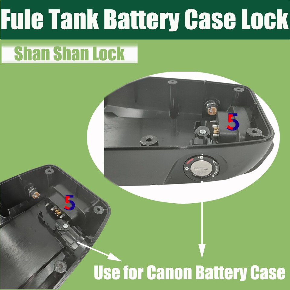 Shanshan Canon Lock & Keys for Ebike Fule Tank Electric Bicycle Battery ...