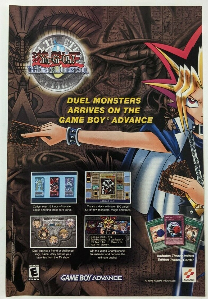 Yu-Gi-Oh Eternal Duelist Soul Print Ad Game Poster Art PROMO Original ...