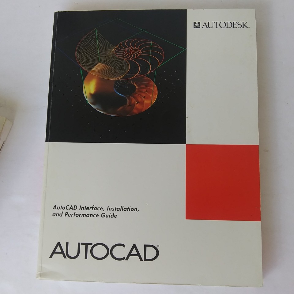 AutoCAD Release 12 for Windows V3.1 Autodesk Manuals & 5.25" Floppy ...
