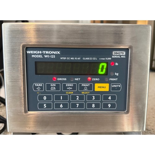 Weigh-Tronix WI-125 LED Indicator Digital Weight Scale Indicator ...