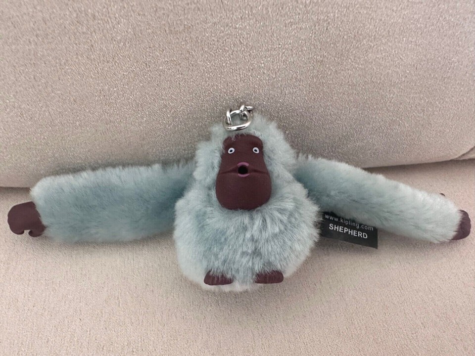 NWT KIPLING MONKEY KEYCHAIN KEY RING CHARM BLACK RED GRAY BLUE GREEN ...