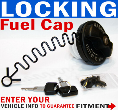 LOCKING Gas Filler Top OEM Fuel Tank Cap With Keys Strap Cadillac GMC ...