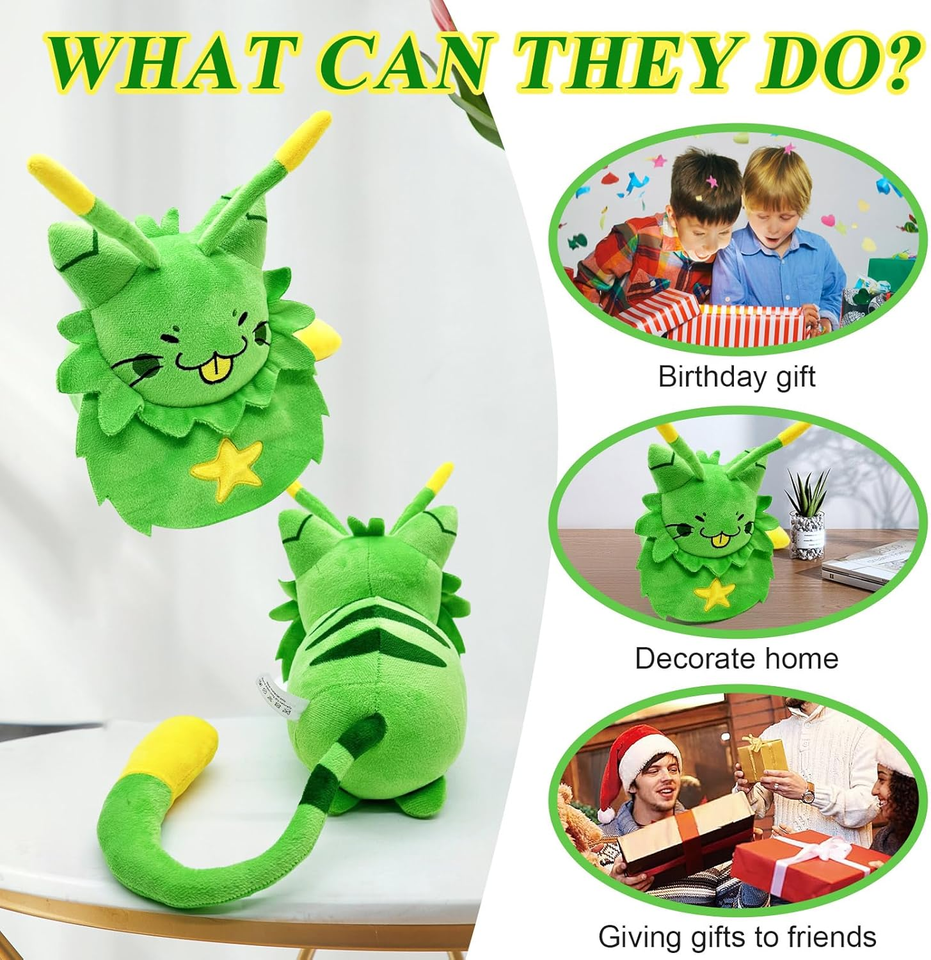 Gnarpy Regretavator Plush 8.6"" Green Alien Cat Plushies Toy for Boys ...