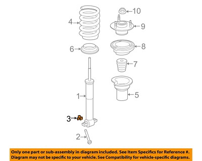 GM OEM 14-19 Sierra 1500 Front Suspension Struts Components-Strut Nut ...