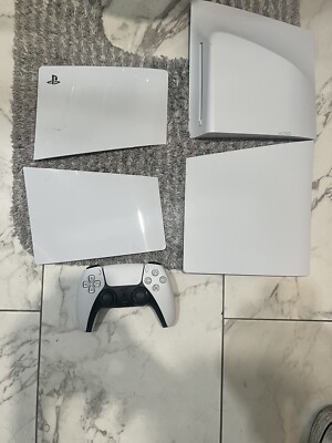 PS5 White Console Cover Shells & PS5 Controller Bundle | eBay