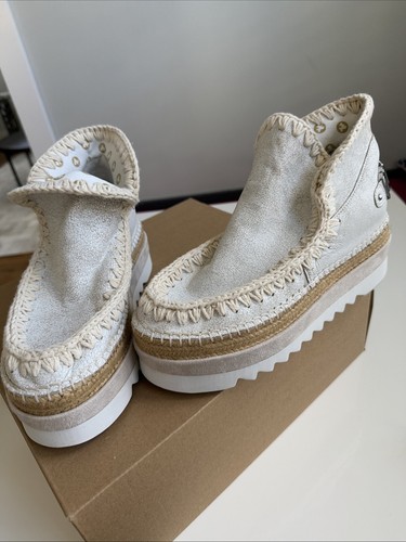 Mou Eskimo Jute Eva low cut unlined boots sz 39 New | eBay
