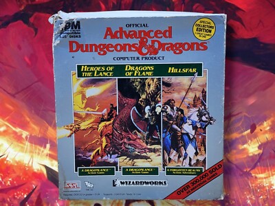 1991 IBM PC Advanced Dungeons & Dragons Collector's Edition Video Game ...