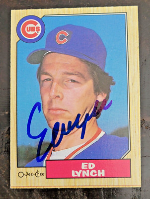 ED LYNCH Signed 1987 O Pee Chee #16 Chicago Cubs Card Autograph | eBay
