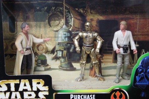 PURCHASE OF DROIDS PLAYSET Star Wars Uncle Owen Lars C3PO Luke 69778 ...