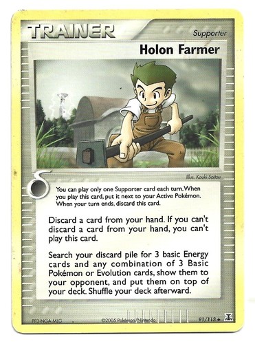 Pokemon TCG Holon Farmer 91/113 Normal EX Delta Species | eBay
