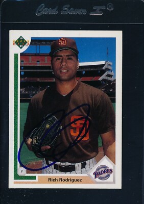 1991 Upper Deck #640 Rich Rodriguez Padres Signed Auto *25447 | eBay