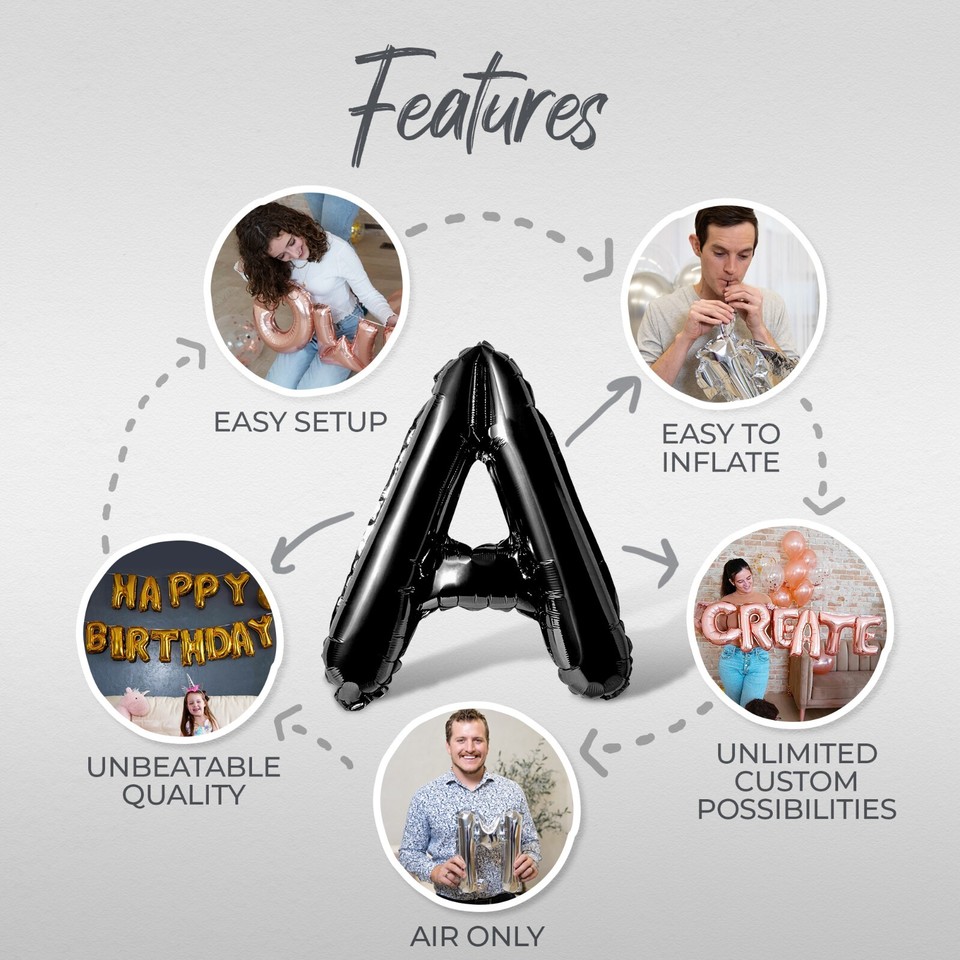 HAPPY TAX DAY Letter Balloon Banner - Tax Season Party Supply ...