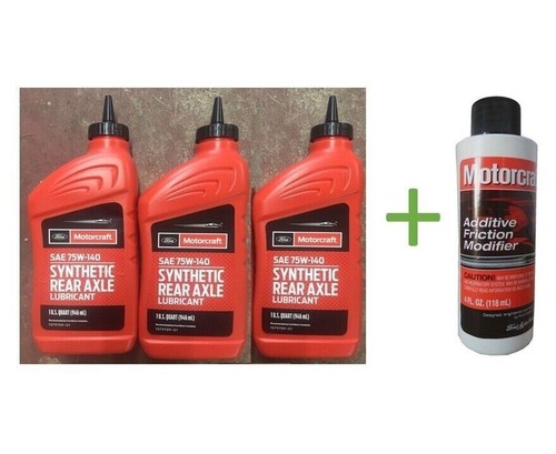3 Quarts Ford Motorcraft SAE 75W-140 Synthetic Rear Axle Lubricant ...