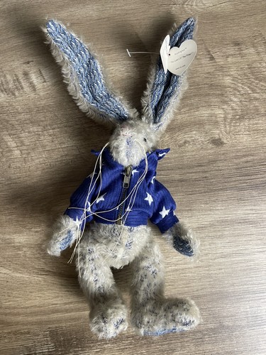 TY Attic Treasures WASHINGTON Stuffed Bunny Rabbit Patriotic Blue Star ...