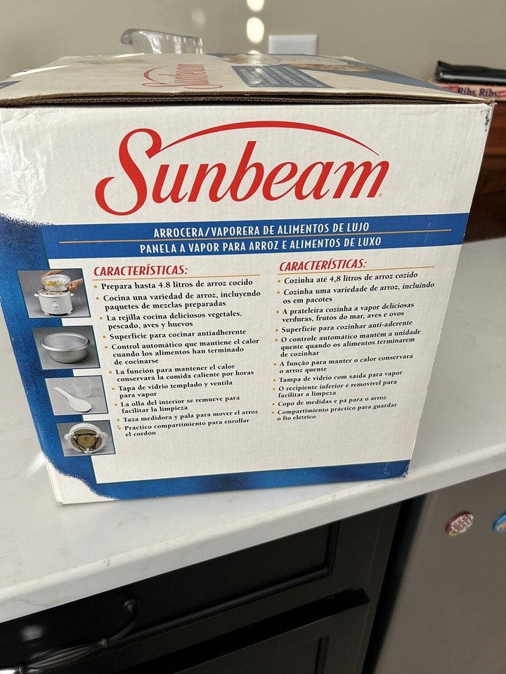 Sunbeam 20 cup Food Steamer & Rice Cooker Model 4708 Cooking Essentials Vtg 1997 | eBay