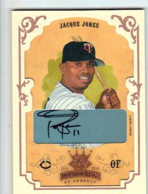 2004 DIAMOND KINGS Framed Bronze Signatures "Jacque Jones" Pr: 17/25 | eBay