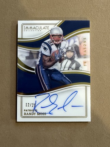 2023 Panini Immaculate Randy Moss On Card Auto /25 Patriots | eBay