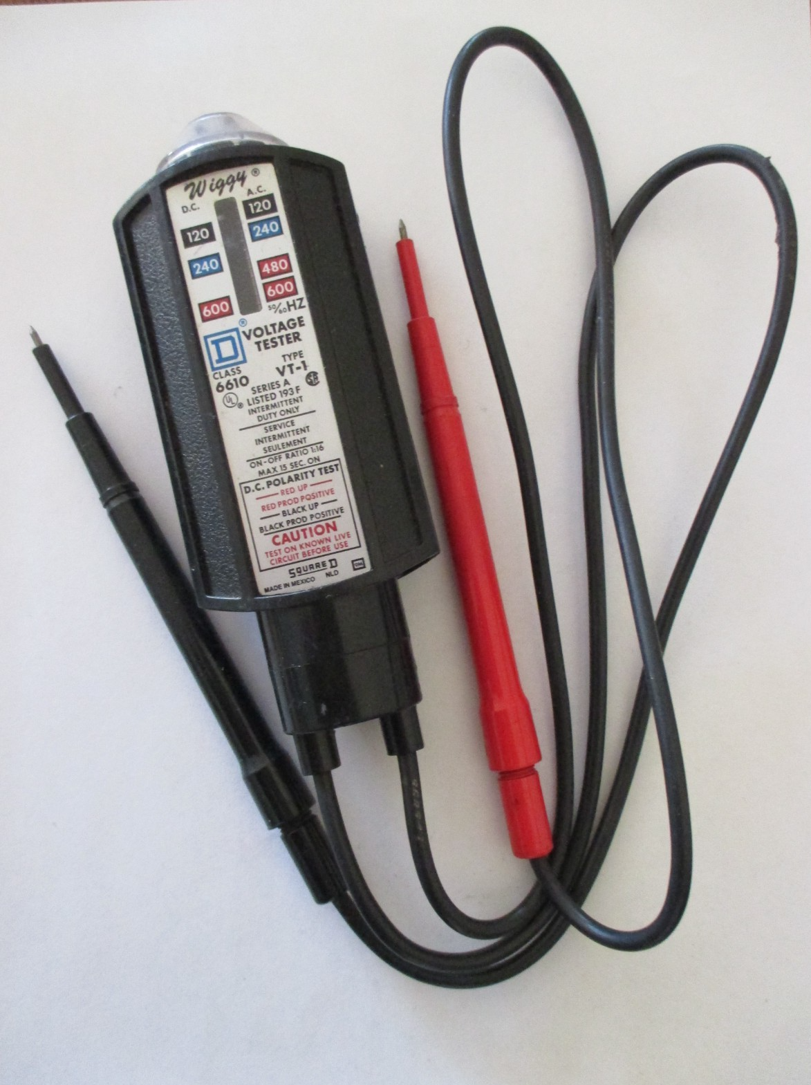 Wiggy 6610 Voltage Tester by Square D Type VT-1 Series A | eBay