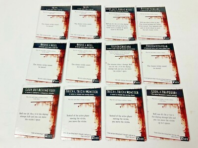 HorrorClix DEMO Cards Game *Lot of 12* Monster Playing Figure 1 2 3 4 5 ...