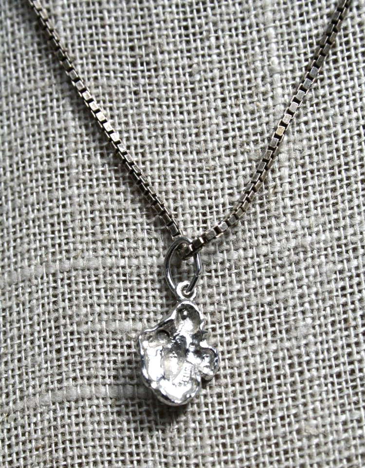 22” Vintage Sterling 925 Silver Jewelry Necklace W/ Silver Nugget ...
