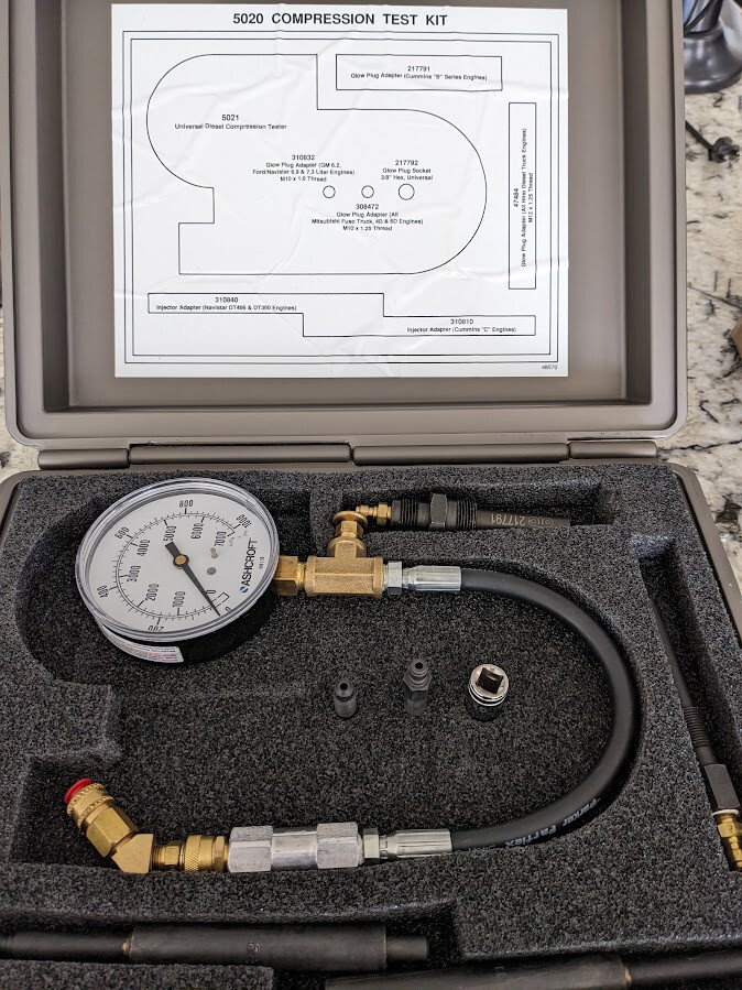 OTC Tools 5020 Diesel Compression Tester With Adapters F3 for sale ...