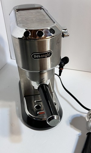 espresso machine delonghi dedica ec680m maker deluxe silver cappuccino ...