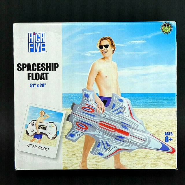 High Five Giant Inflatable Spaceship Pool Float 51" X 29" for sale ...