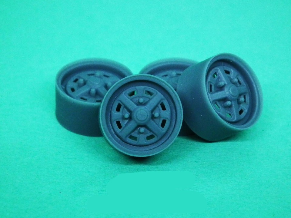 USCP 24P183t 1/24 Resin wheels + tires 10 inch Rostyle steel wheels ...