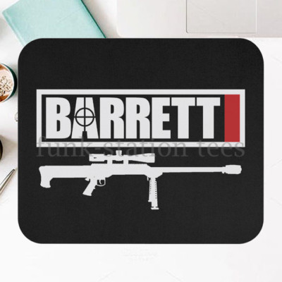 BARRETT Ammunition Guns Firearms Black Mouse Pad Desk Mat Gaming Mouse ...