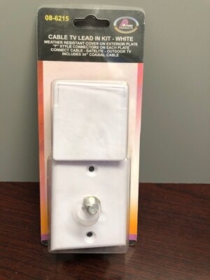 Prime Products Wall Mount TV Cable Entry Plate White 08-6215 | eBay