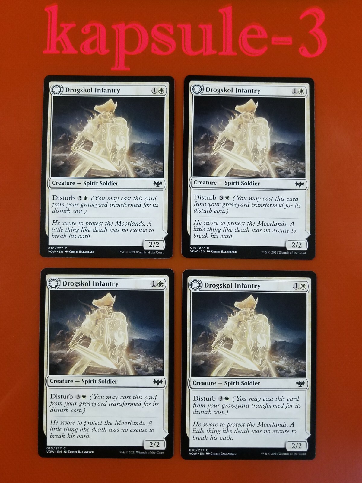 4x Drogskol Infantry | Innistrad Crimson Vow | MTG Magic Cards | eBay