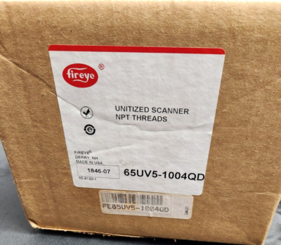 Fireye 65UV5-1004QD Unitized Flame Scanner 65UV51004QD FE65UV5 SEALED ...