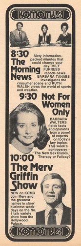 1974 TV AD~MILT FURNESS~BARBARA TANABE~RUTH WALSH~KOMO NEWS~SEATTLE ...
