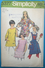 Apron Set Potholder Sewing Pattern Simplicity 5377 Med Size 12 14 1970 ...