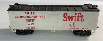 HO Scale Life-Like Wood Sided Reefer Box Car Swift SRLX #1020 | eBay