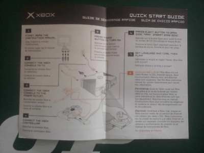 Microsoft XBOX Console QUICK START GUIDE "Important Read This First ...