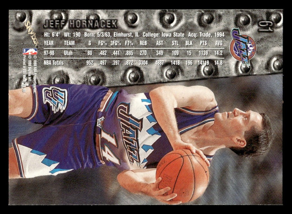 1998-99 Metal Universe #61 Jeff Hornacek | eBay