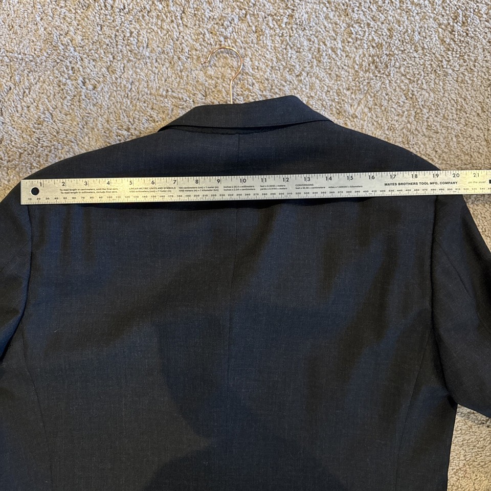 Vintage J. Press Mens Blazer Jacket Sz 44R? Gray Wool 3 Roll 2 Button ...